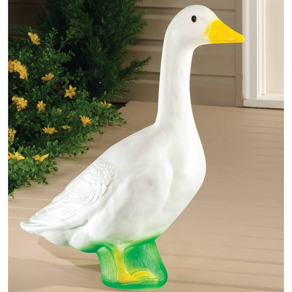Large White 23"H Dress Up Goose Garden Statue Indoor Outdoor Yard Decor ...