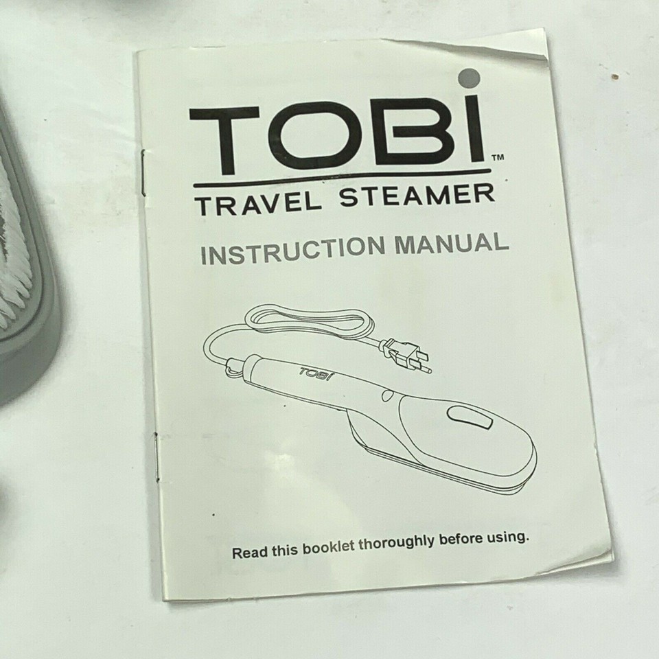 Tobi Travel Steamer with Attachments Model 1007 Steams Irons Odor ...