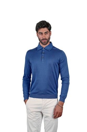Italian Luxury FIORONI CASHMERE by Attolini Sweater Knit Polo Cotton ...