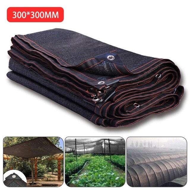 10 x 20 FT Black Sun Shade Net Plants Outdoor Pergola Lawn Sun Shade ...