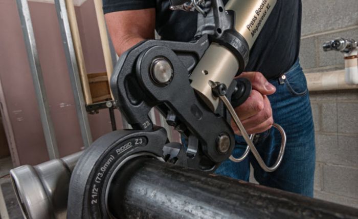 Ridgid 60638 2-1/2" to 4" Megapress Jaw Kit with Press Booster and ...