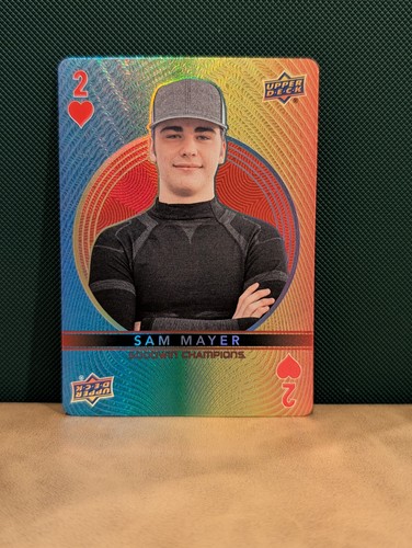 2022 Upper Deck Goodwin Champions - Playing Cards Sam Mayer #2-HEARTS ...