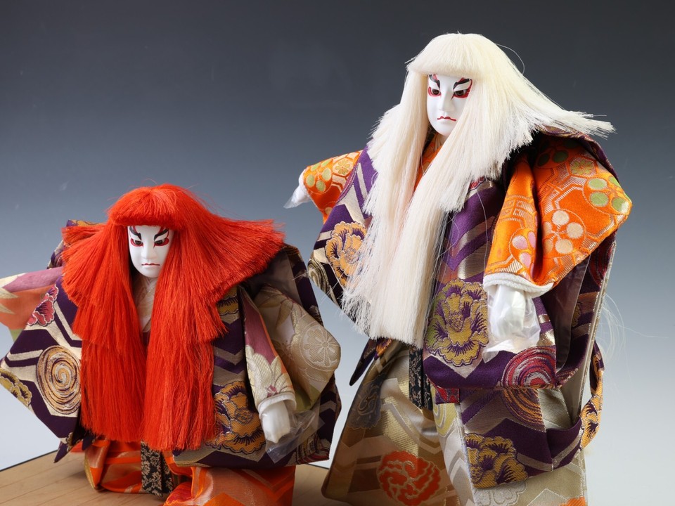 Japanese Beautiful Kabuki Doll -Ren Jishi- 2LEOS Kyugetsu Product | eBay