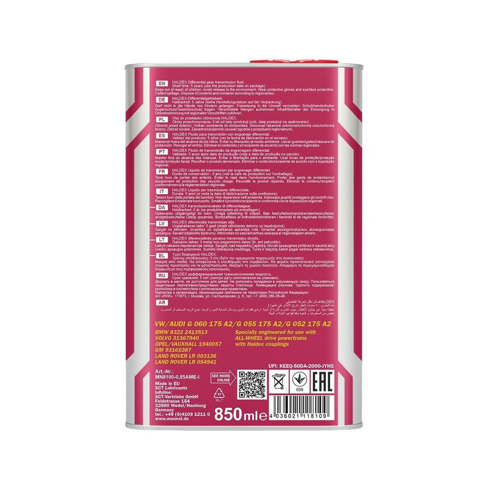 Haldex Oil for Audi VW BMW Volvo Opel Vauxhall GM Ford Land Rover | eBay UK