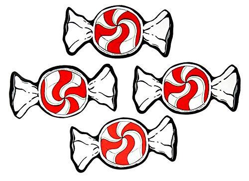 Set of 4 Christmas Peppermint Candy Car Magnet | eBay
