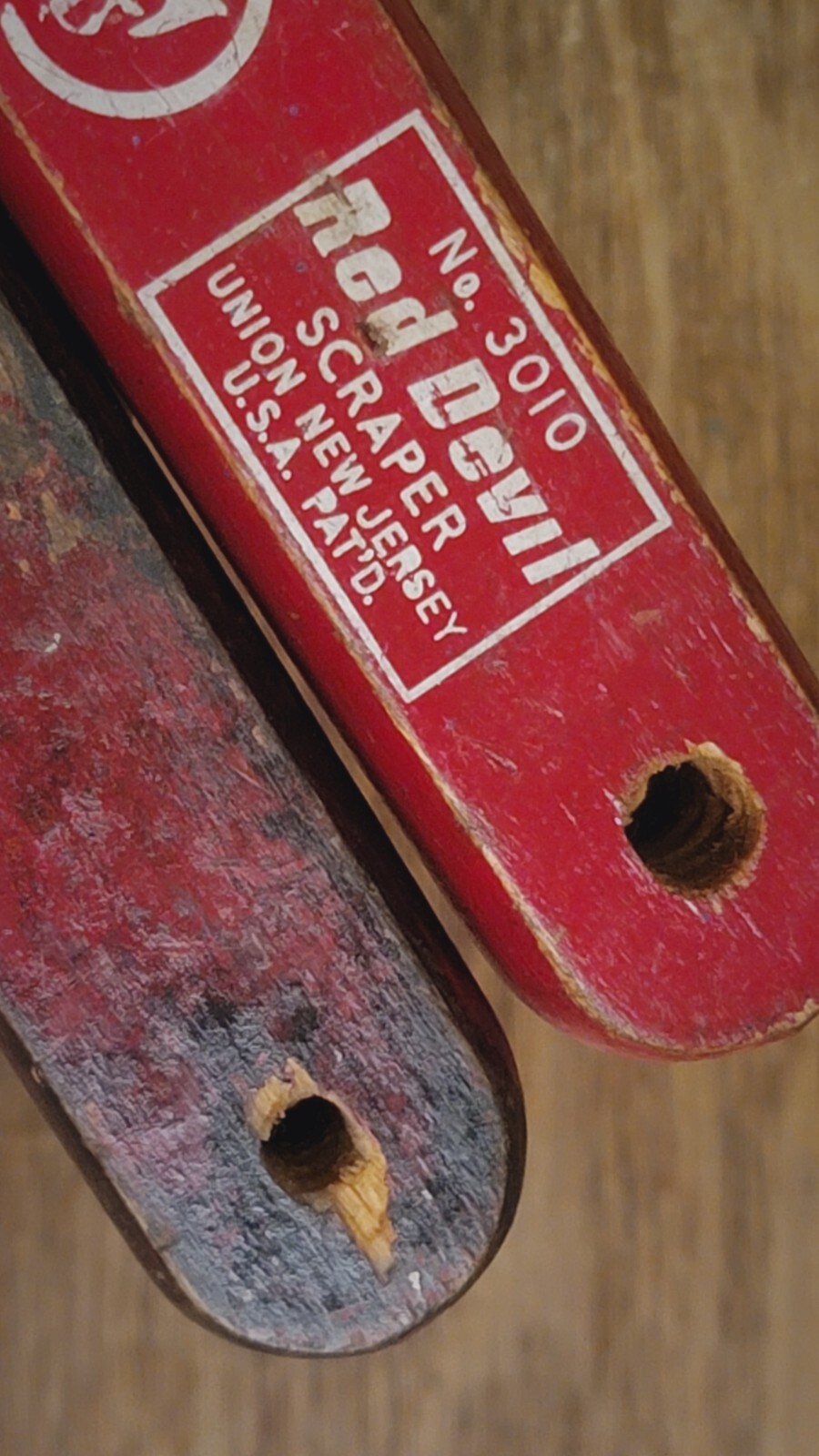 Lot of 2 Vintage Red Devil Paint Scrapers No. 3010 | eBay