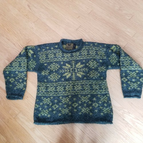 Peruvian Trading Co Women's Virgin Acrylic Knit Sweater Green * Size ...