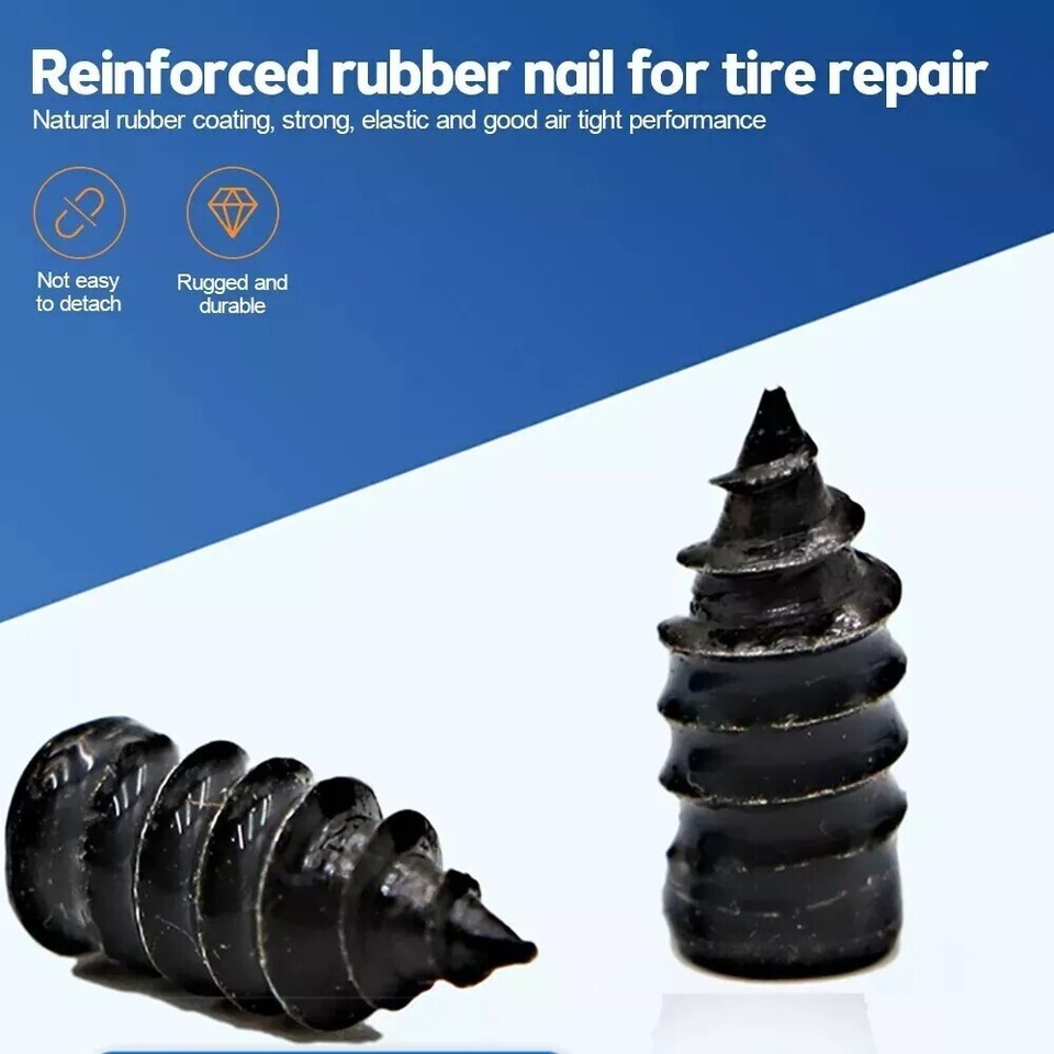 Car Tyre Puncture Repair Kit Off-Road Tire Repair with Rubber Plugs ...