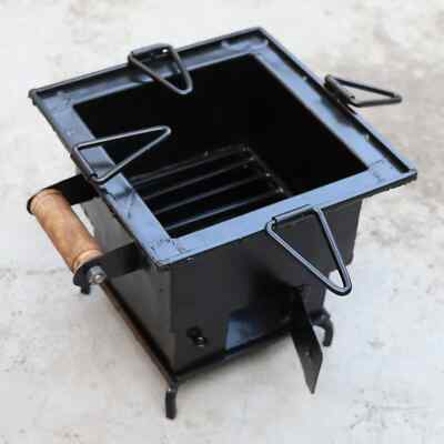 Iron wood Coal burning Kitchen use stove Sigri Fire pit Portable India ...