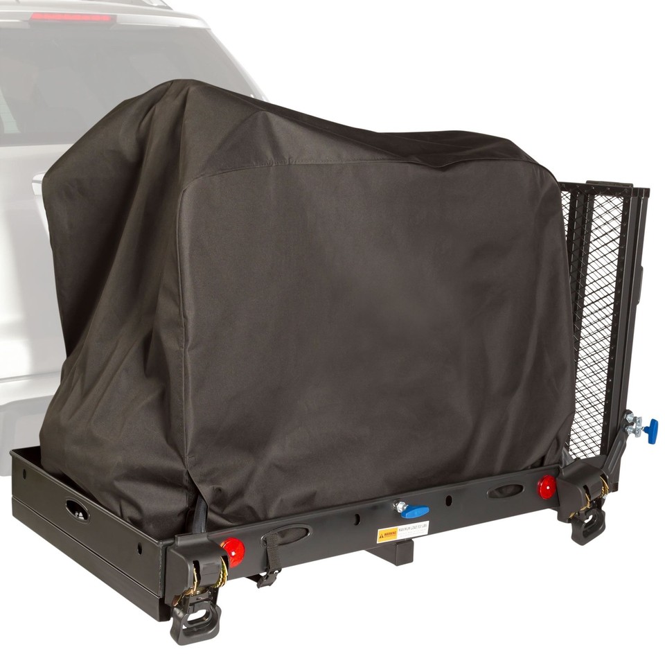 Silver Spring Hitch Mobility Carrier 500 lb Travel +Powerchair Cover ...