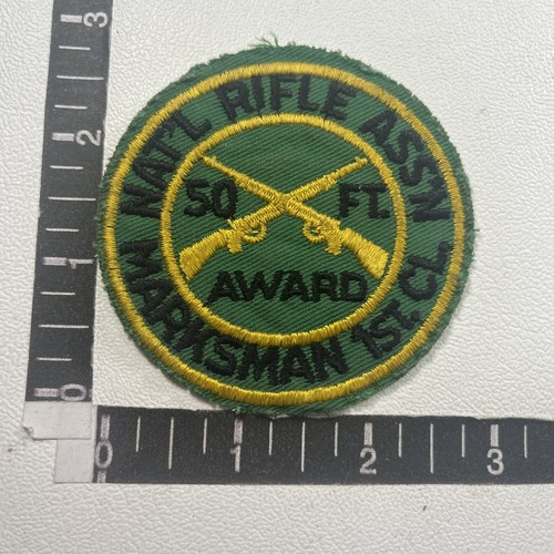 Vtg Cut-edge NRA NATIONAL RIFLE ASSN 50 FT AWARD MARKSMAN 1st CLASS ...