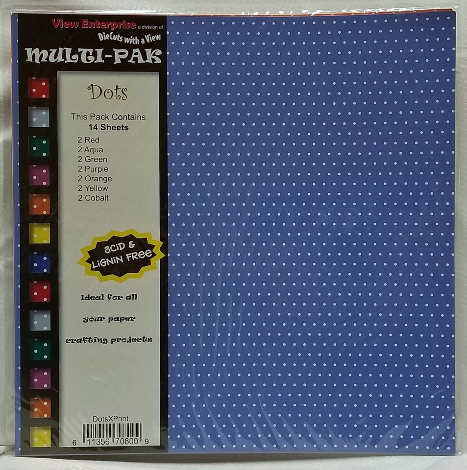 DCWV - 12" x 12" - PATTERNED PAPER MULTI PACKS - Gingham, Dots or Roses ...