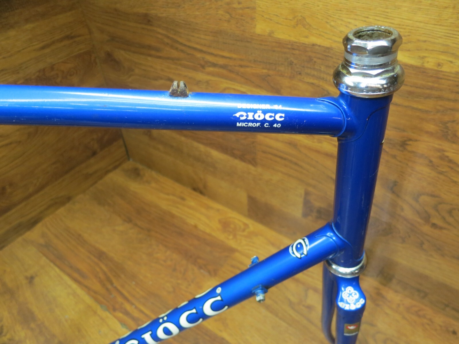 VINTAGE CIOCC LUGGED COLUMBUS STEEL ROAD BIKE FRAME SET 60 x 58 | eBay