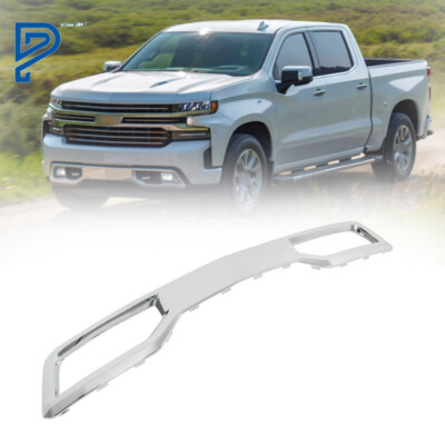 For 19-21 Chevrolet Silverado 1500 Chrome Front Bumper Skid Plate Cover ...