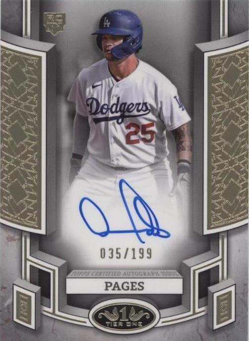 2024 Topps Tier One - Breakout Autographs Andy Pages #BOA-AP /199 (AU ...