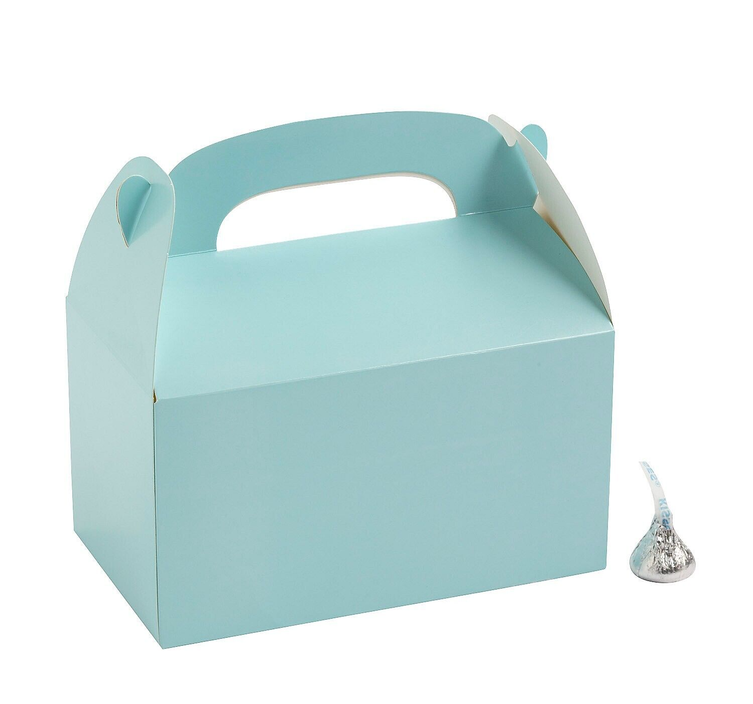 Mini light blue party supplies lolly treat favour cake gift boxes pack ...