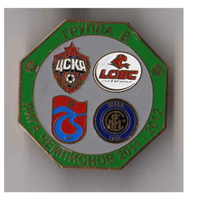 football soccer pin badge CSKA Moscow, Lille LOSC, Inter, Trabzonspor ...