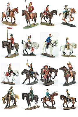 Del Prado Lead soldiers figure 1/32 cavalry through the ages variety ...
