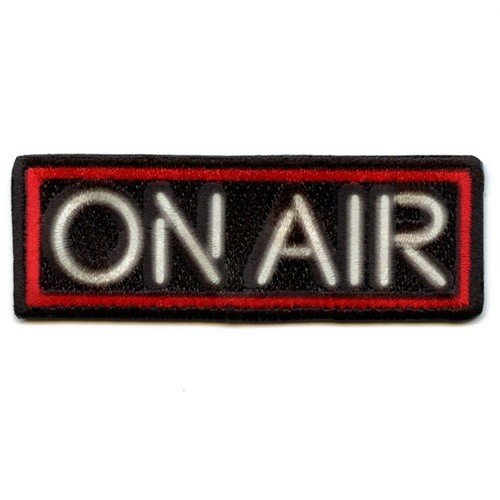 On Air Neon Sign Patch Live Radio Sublimated Embroidery Iron On | eBay