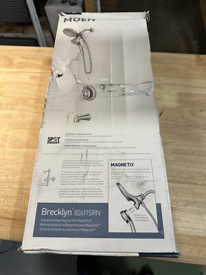 MOEN Brecklyn Single Handle 6-Spray Tub Shower Faucet… (New, Damaged ...