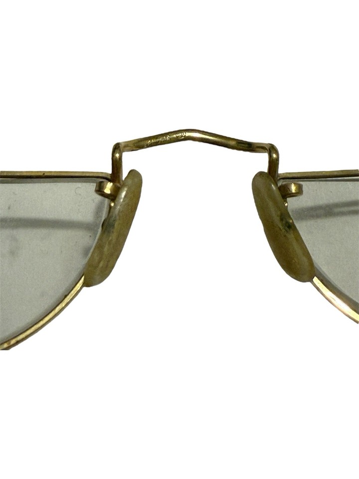 Vintage ALGHA Gold Plated Eyeglasses Frames, 125 mm | eBay