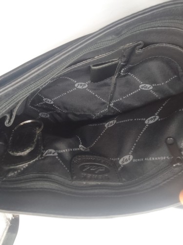 Derek Alexander Flip Snap Closure Adjustable Cross Body Shoulder Black ...