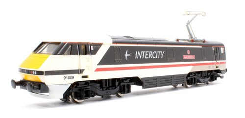 HORNBY 'OO' GAUGE R293 INTERCITY CLASS 91 #91009 ELECTRIC LOCOMOTIVE ...