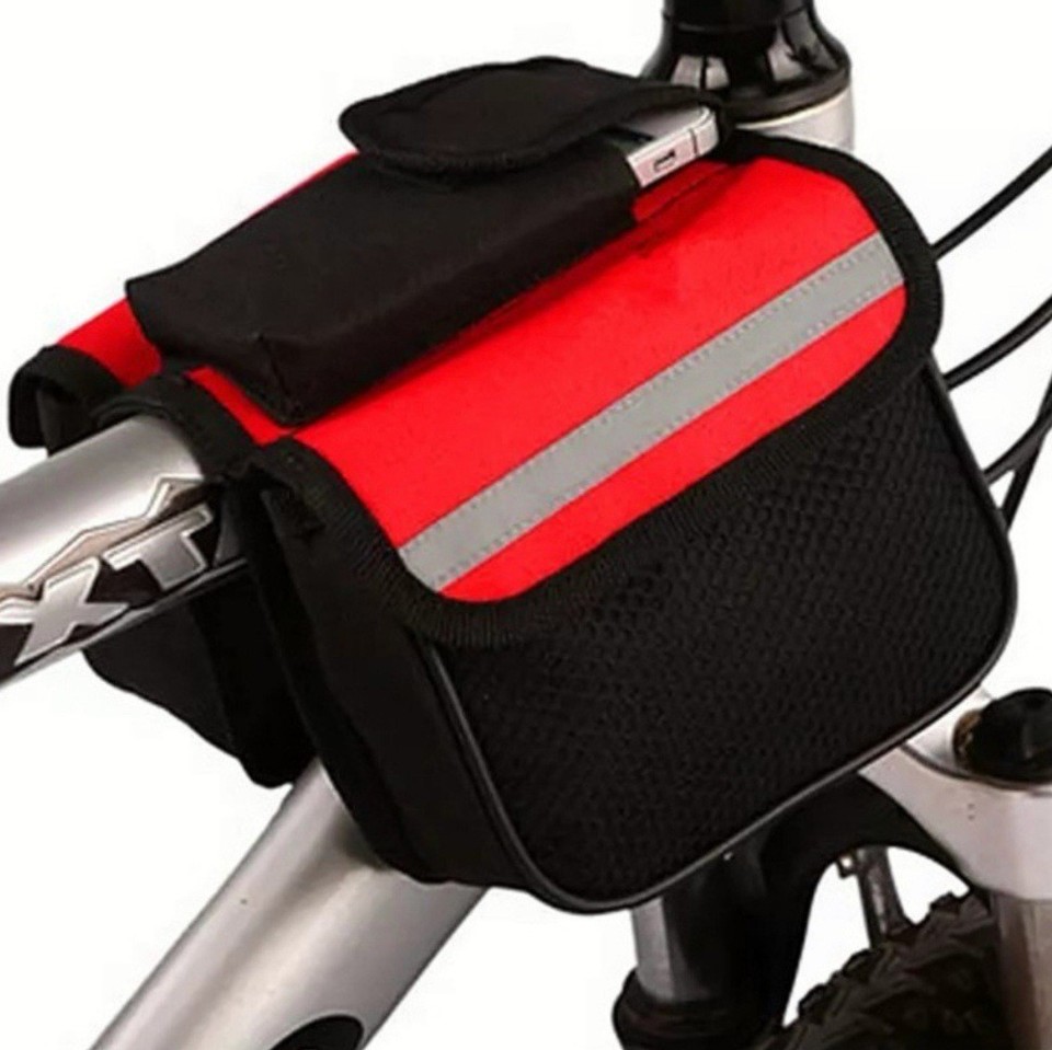 Water Resistant Top Tube Bag for Bike Phone and Tool Storage 14.8 11 5cm Blue | eBay UK