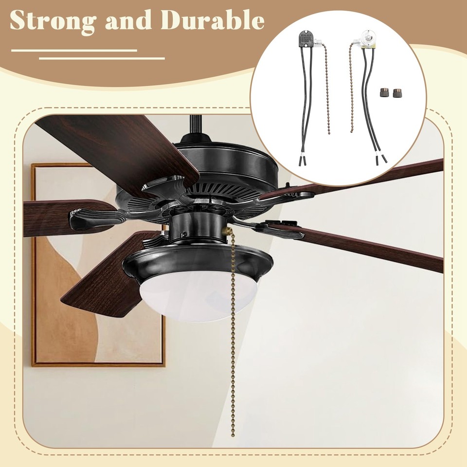 Ceiling Fan Light ZE-109 Two-Wire Light with Pull Cords for Ceiling2263 ...