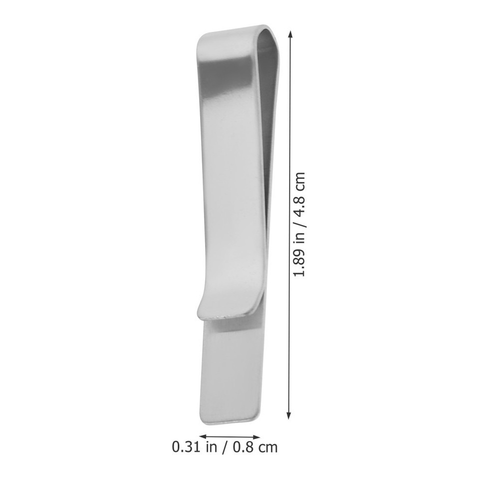 2 Pcs Stainless Steel Tie Clip Metal Tie Clamp Necktie Bar Clips for ...