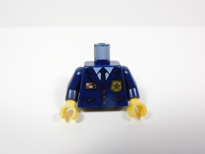 LEGO Dark Blue Police Torso Suit Badge Minifig Q2 | eBay