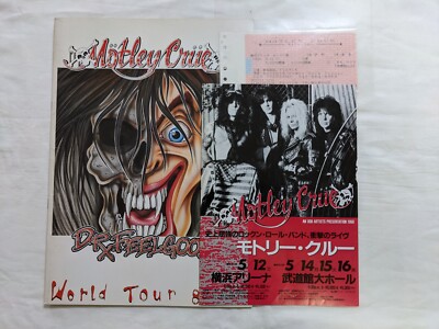 Motley Crue Dr. Feelgood World Tour 89/90 Concert Program Ticket Stub ...