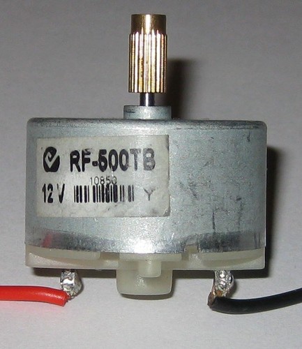 RF-500 Low Current Motor - 3 to 12 VDC - 2400 RPM Solar Motor w/ 5mm ...