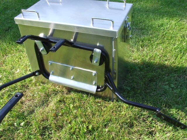 FITTING MOUNTING KIT MOTORCYCLE ALUMINIUM SIDE PANNIERS UNIVERSAL ...