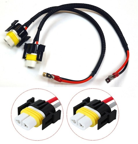 Conversion Wire H11 To H11B Two Harness Head Light Ceramic Pigtail LED ...
