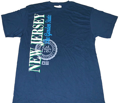 Rare! Vintage 2010s New Jersey The Garden State Est. 1787 T-Shirt New ...