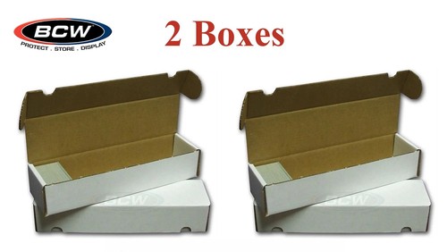 800 Count Card Cardboard Boxes 2 Baseball Trading Coin Slab Storage ...