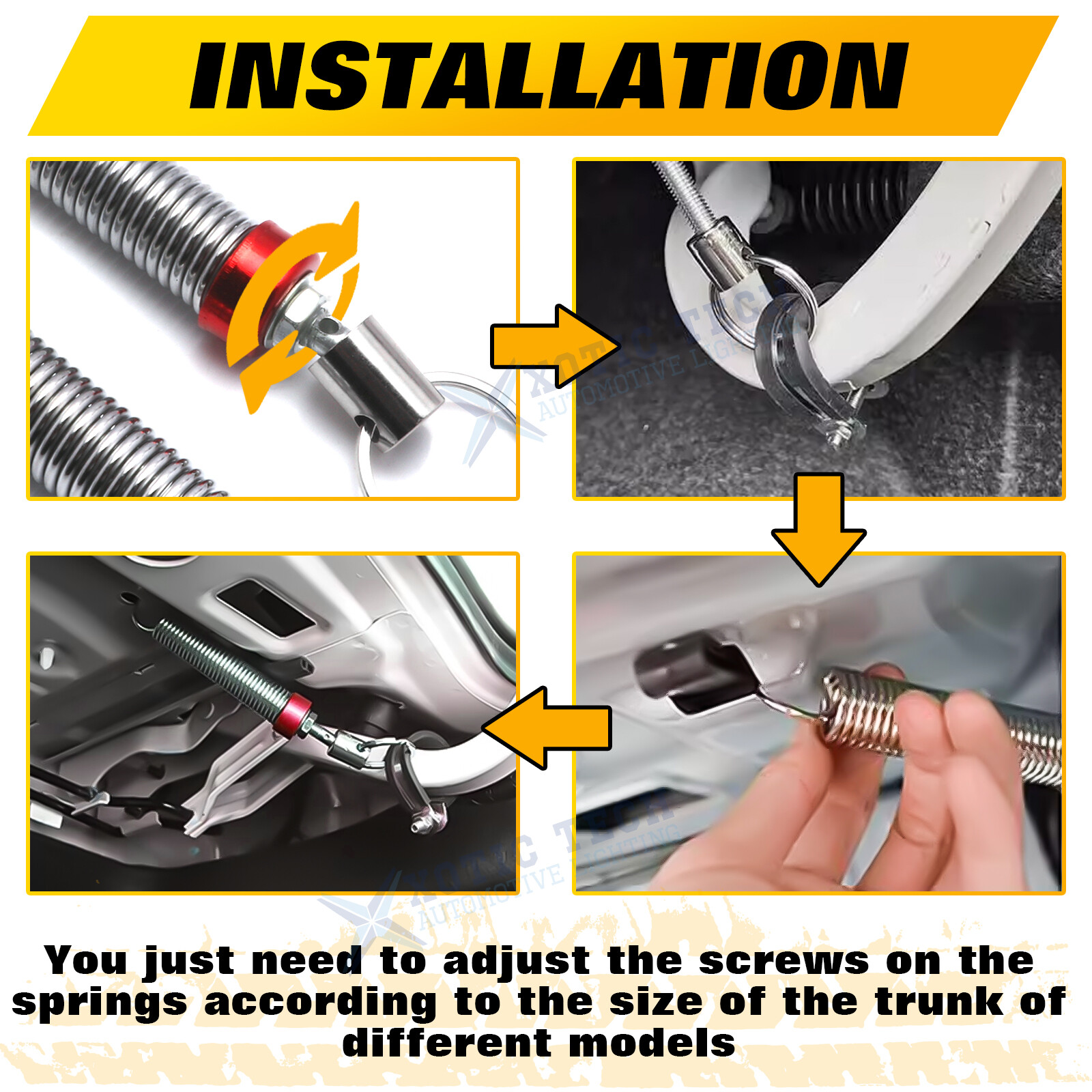 Set Car Trunk Boot Lid Lifting Device Auto Trunk Automatic Spring ...