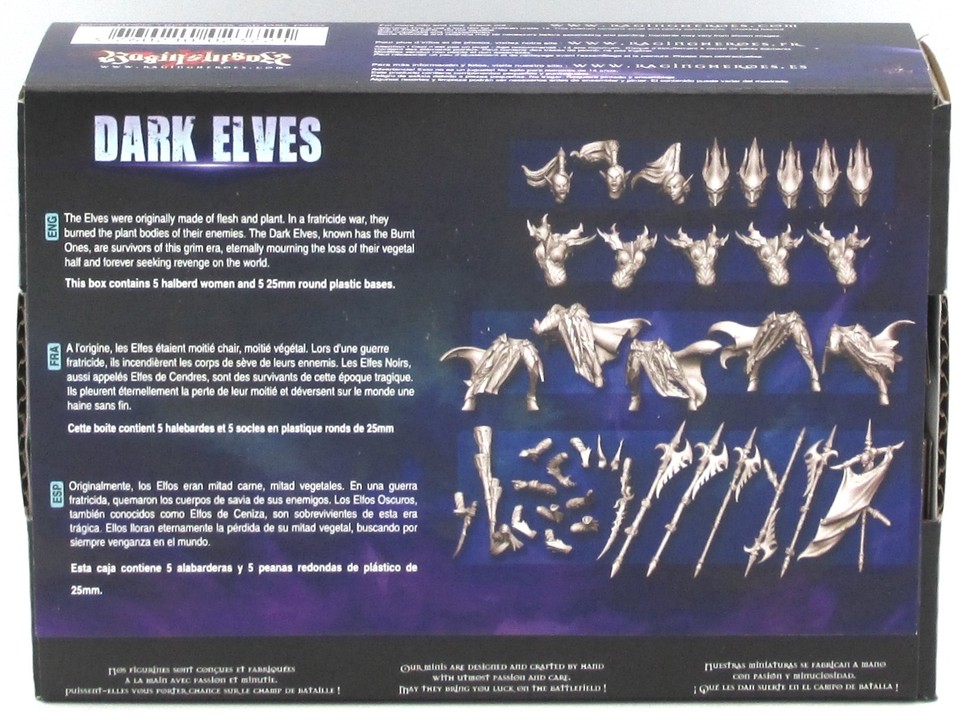 Raging Heroes 23721 Halberd Women Command (Dark Elves) Female Fantasy Infantry | eBay