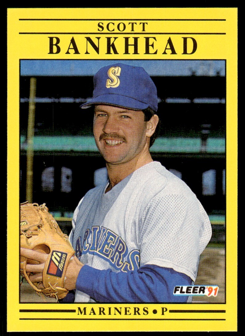 1991 Fleer Baseball Card Scott Bankhead Seattle Mariners #442 | eBay