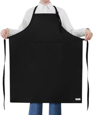 Extra Large Apron For Men Adjustable Bib Apron With 2 Pockets Cooking ...
