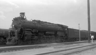 AT&SF Santa Fe Railroad locomotive engine No. 2919 type 4-8-4 OLD TRAIN ...