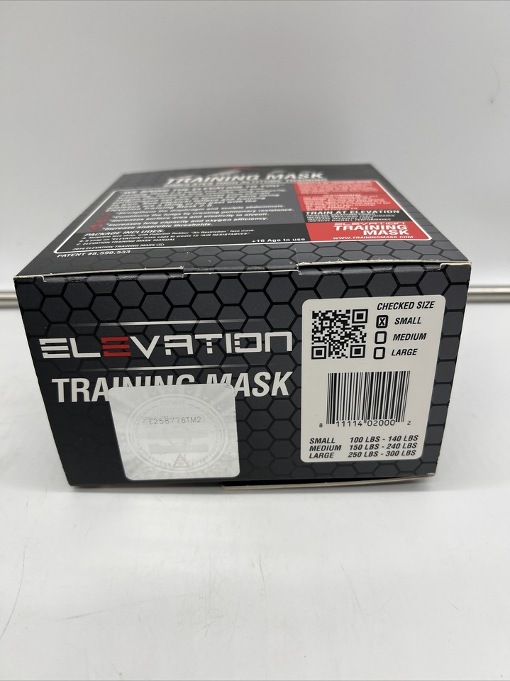 Elevation Training Mask 2.0. New Open Box Size Small | eBay