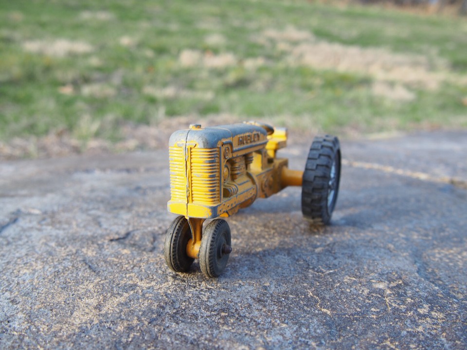 Vintage Hubley Tractor Yellow Kiddie Toy Diecast Metal 5 1/4 inches ...