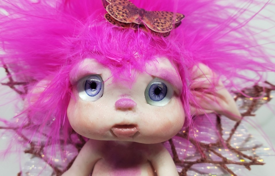 Ooak Pixiediddles Fairy Elf Troll Hand Sculpt Art Doll | eBay