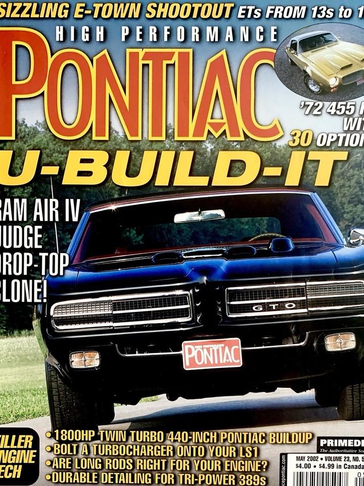 HIGH PERFORMANCE PONTIAC MAGAZINE 2002 SET OF 2 | eBay