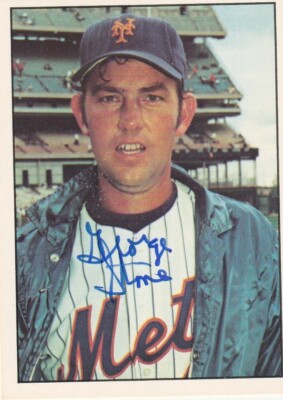 GEORGE STONE NEW YORK METS SIGNED 1975 SSPC CARD #557 | eBay
