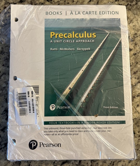 Precalculus A Unit Circle Approach Books A La Carte Edition By