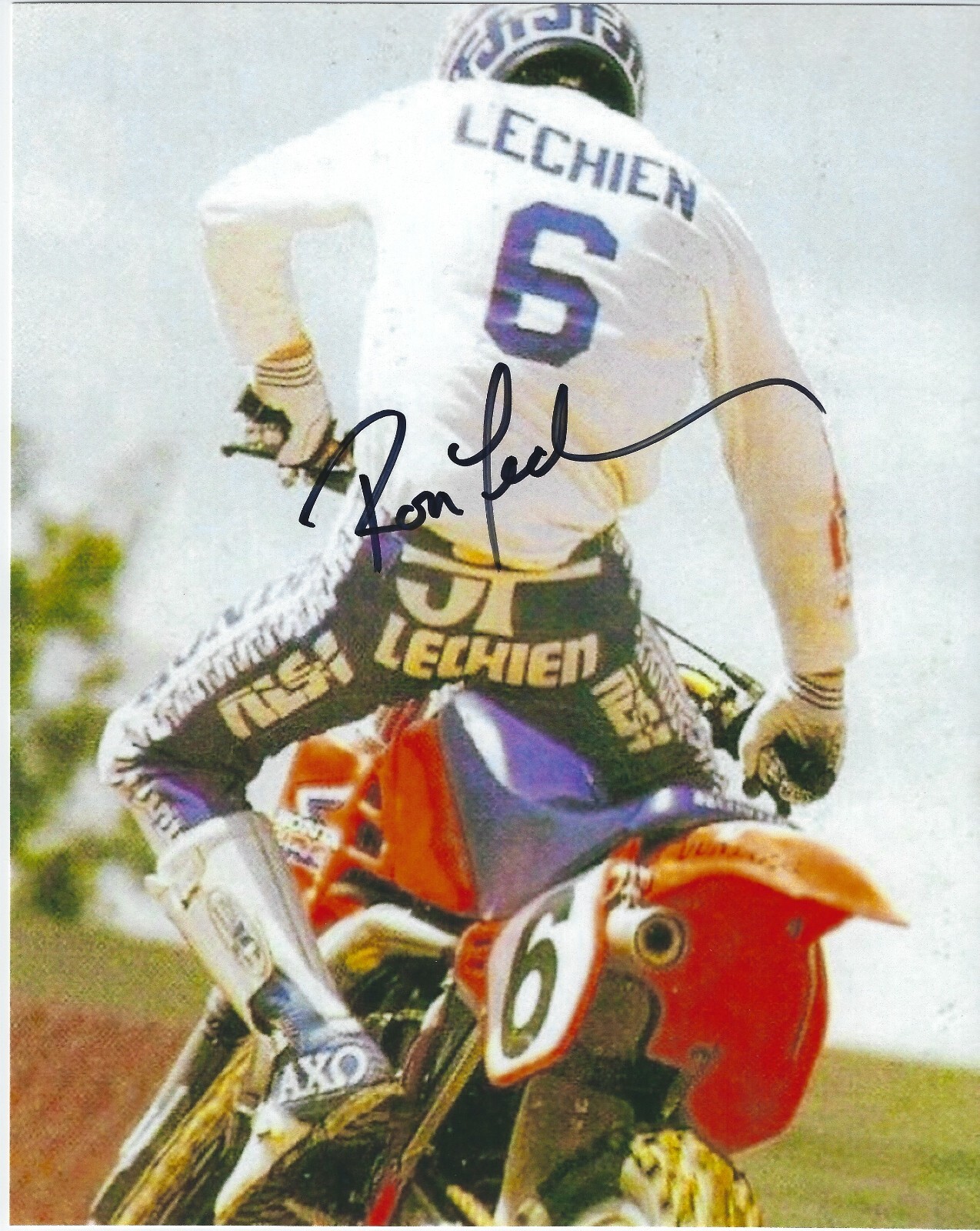 RON LECHIEN Signed 8.5 x 11 Photo Signed REPRINT Motocross Racing FREE SHIPPING | eBay