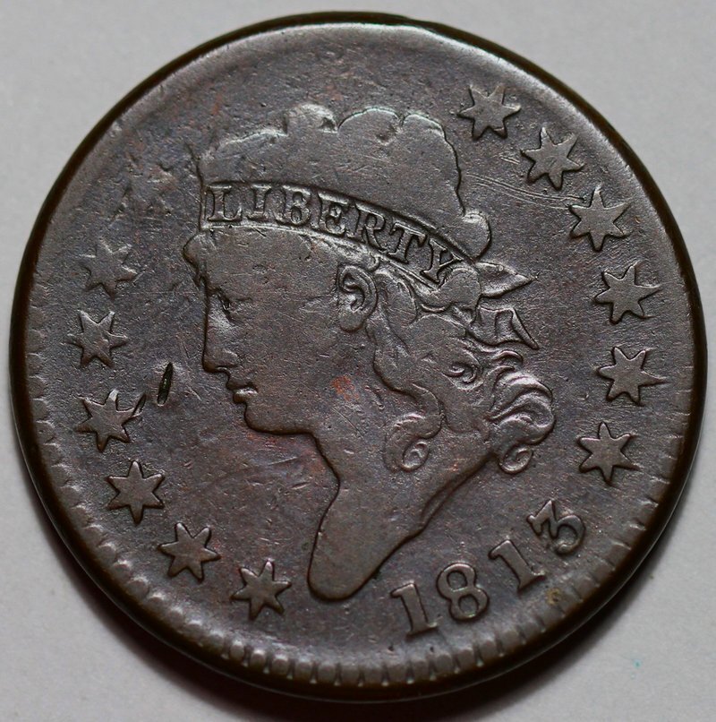 1813 Classic Head Large Cent - US 1c Copper Coin | eBay